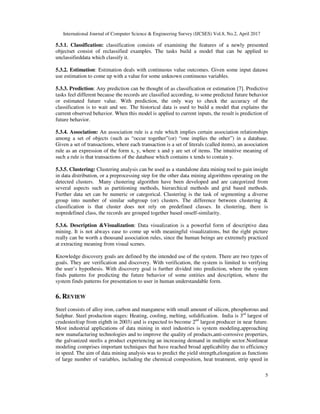 A SURVEY ON DATA MINING IN STEEL INDUSTRIES | PDF