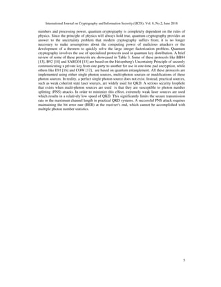 A QUANTUM CRYPTOGRAPHY PROTOCOL FOR ACCESS CONTROL IN BIG DATA | PDF