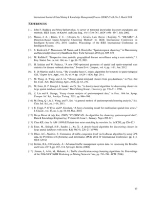 CLUSTER DETECTION SCHEMES IN SPATIO TEMPORAL NETWORKS | PDF