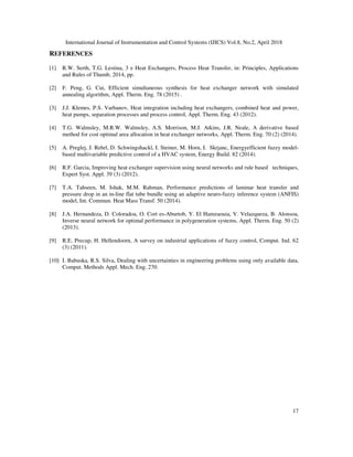 CONTROL OF A HEAT EXCHANGER USING NEURAL NETWORK PREDICTIVE CONTROLLER COMBINED WITH AUXILIARY ...