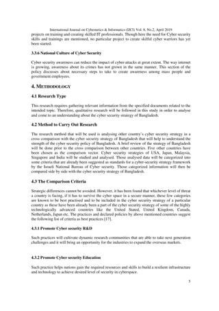 A COMPARATIVE ANALYSIS OF THE CYBER SECURITY STRATEGY OF BANGLADESH ...