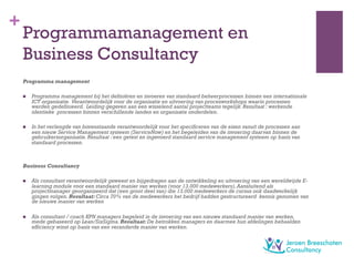 JBC Bedrijfspresentatie | PDF | Management Consulting Industry | Industries