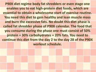 P90X Diet Plan | PPTX