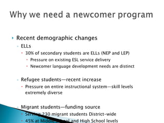 8 22 11 newcomer program overview -mena | PPT