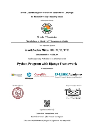 Python Cerificate | PDF