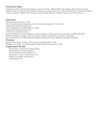 #1 Word - Christine Marie Resume 9-2016 | DOC