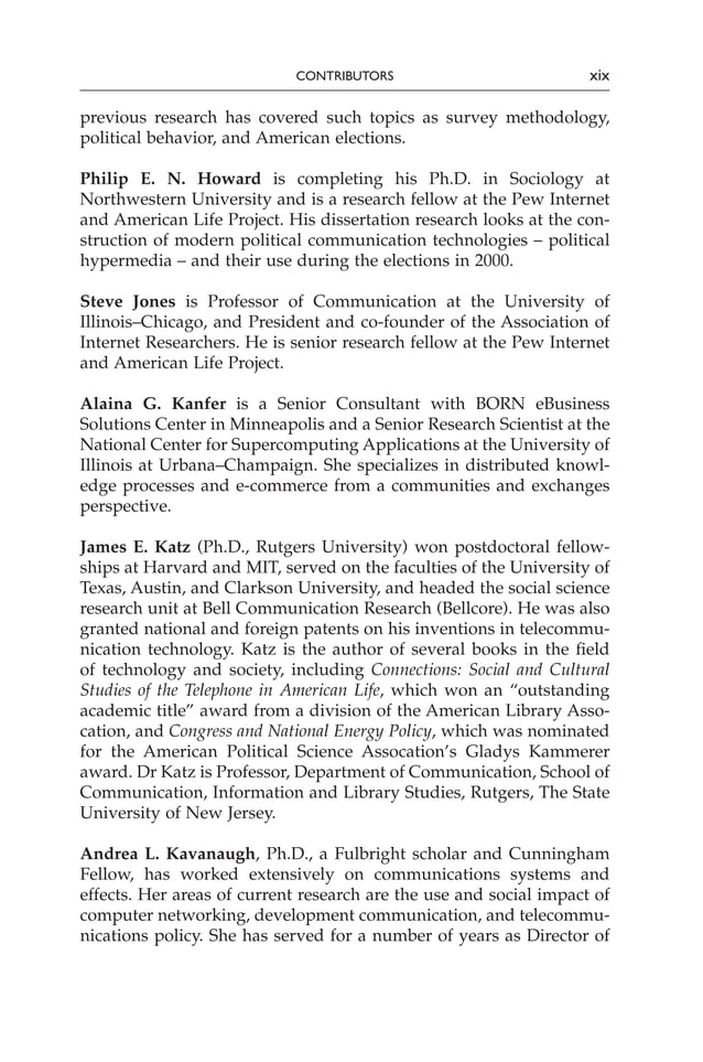 The Internet In Everyday Life Barry Wellman Caroline Haythornthwaite | PDF