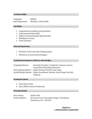 Resume | PDF | Technology & Computing