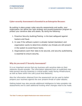 IT SECURITY ASSESSMENT PROPOSAL | PDF