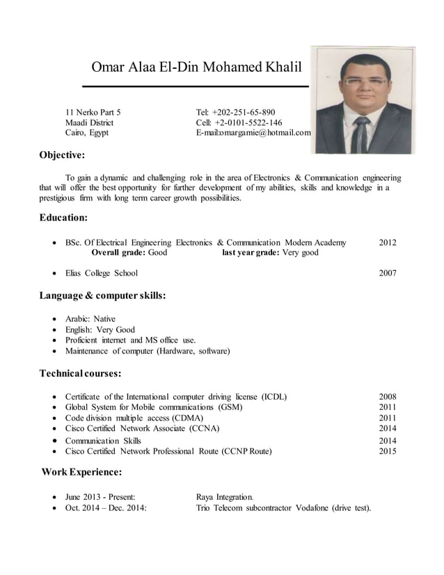 Omar Alaa Resume | DOCX | Education