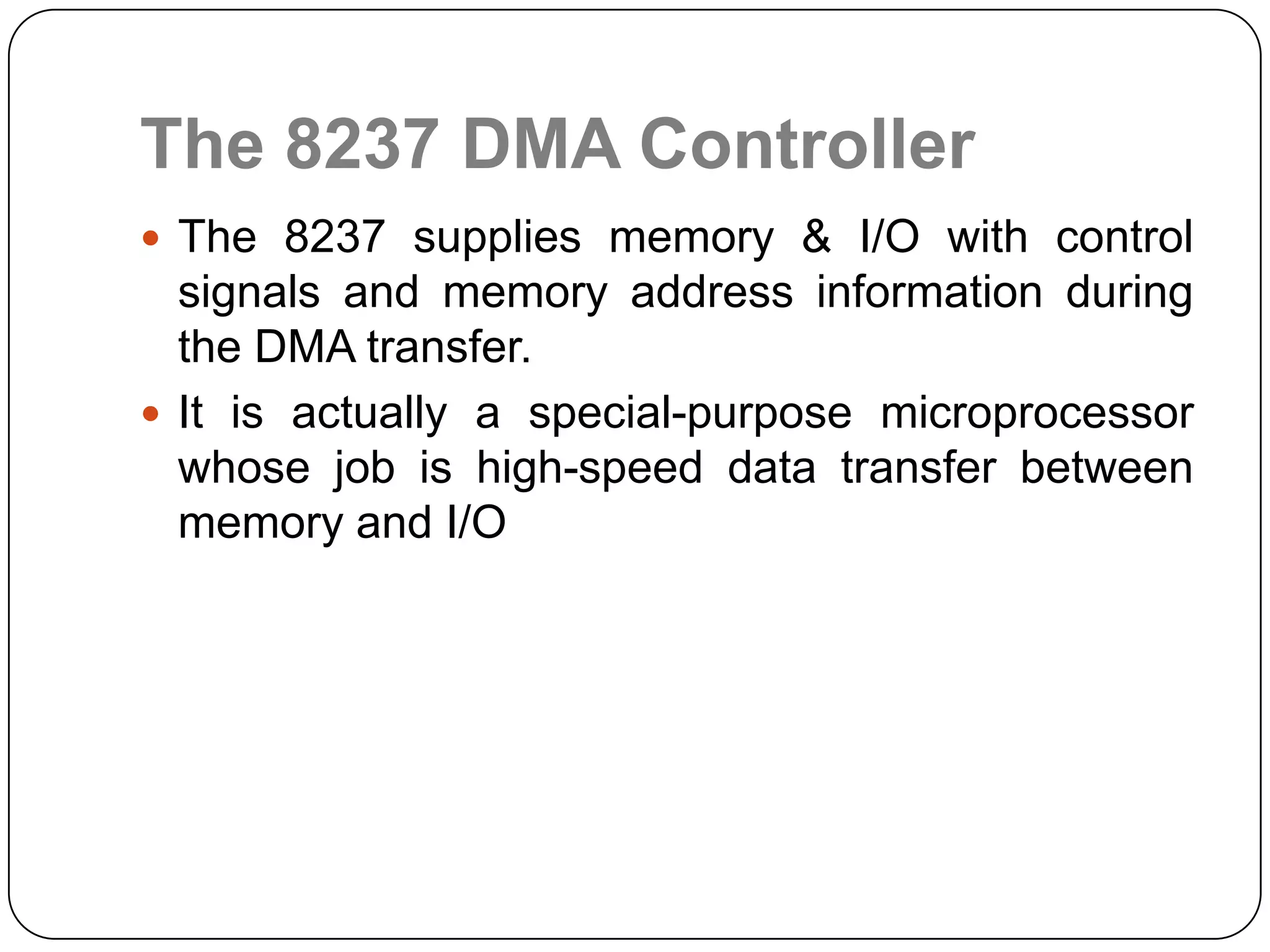 8237 Dma Controller Ppt