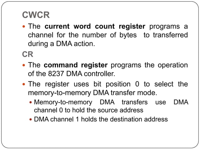 8237 dma controller | PPTX | Computer Peripherals | Computing