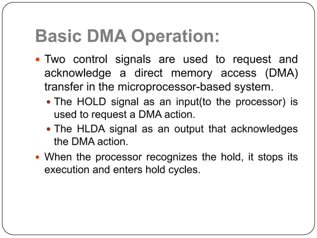 8237 dma controller | PPTX | Computer Peripherals | Computing