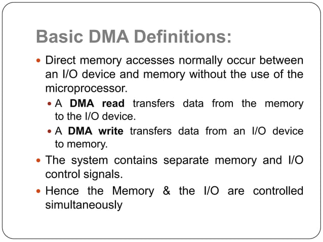 8237 dma controller | PPTX | Computer Peripherals | Computing
