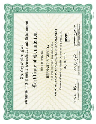 Property Managment Certificate | PDF