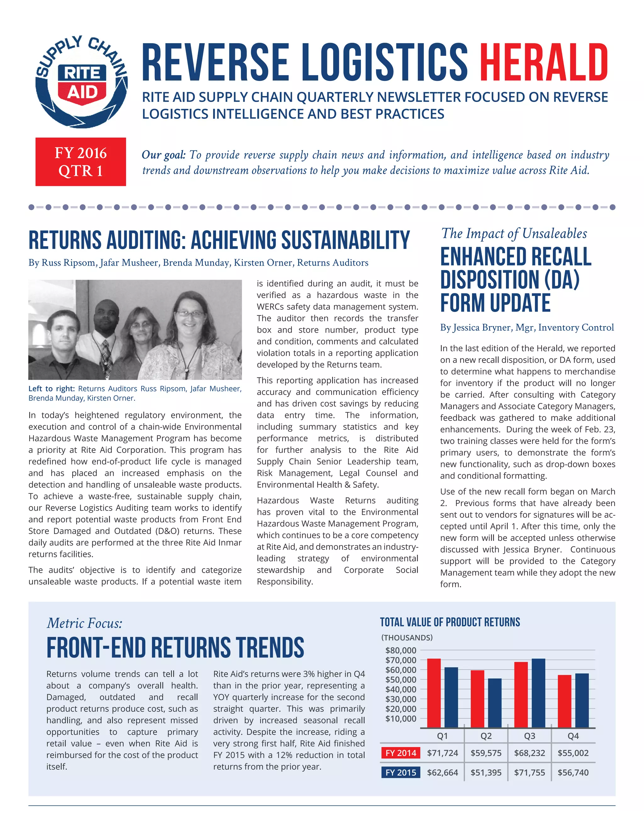 Reverse Logistics Herald-FY16Q1 (2) | PDF