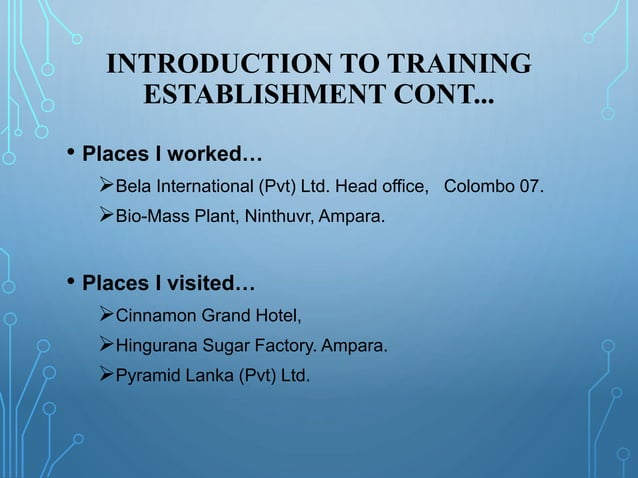 Training Presentation | PPT