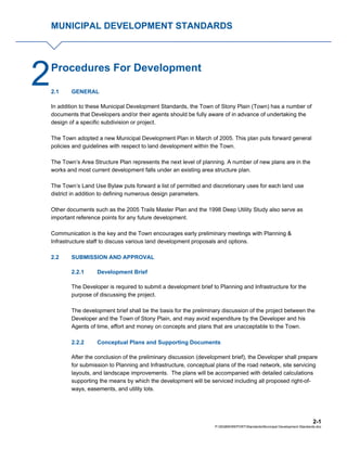Town of Stony Plain - Municipal Design Standards | PDF