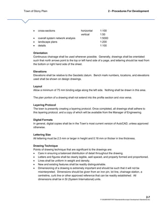 Town of Stony Plain - Municipal Design Standards | PDF
