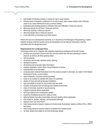 Town of Stony Plain - Municipal Design Standards | PDF