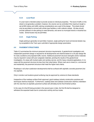 Town of Stony Plain - Municipal Design Standards | PDF