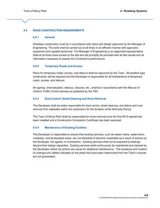 Town of Stony Plain - Municipal Design Standards | PDF