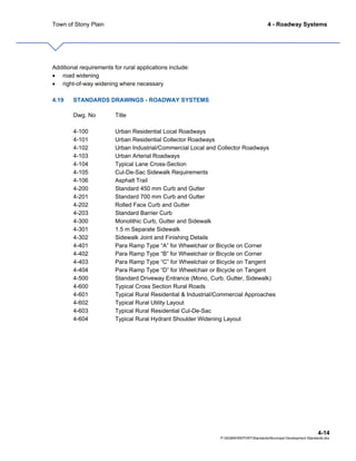 Town of Stony Plain - Municipal Design Standards | PDF