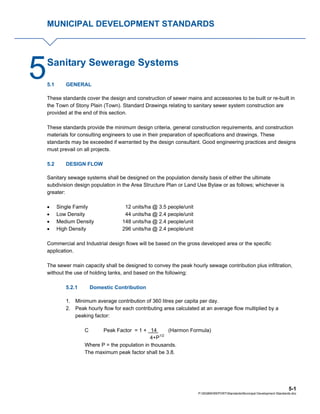Town of Stony Plain - Municipal Design Standards | PDF