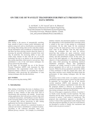 WAVELET TRANSFORM | PDF