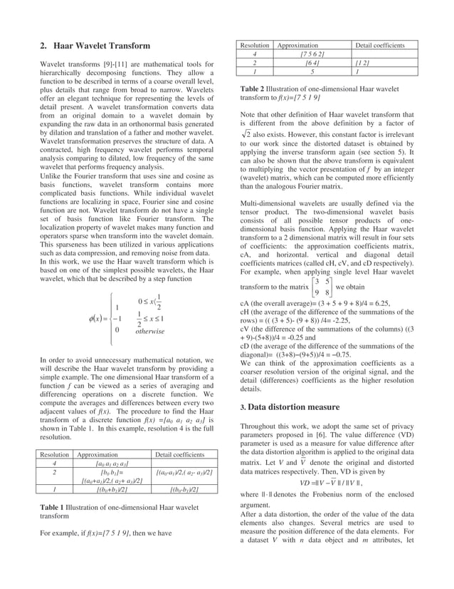 WAVELET TRANSFORM | PDF
