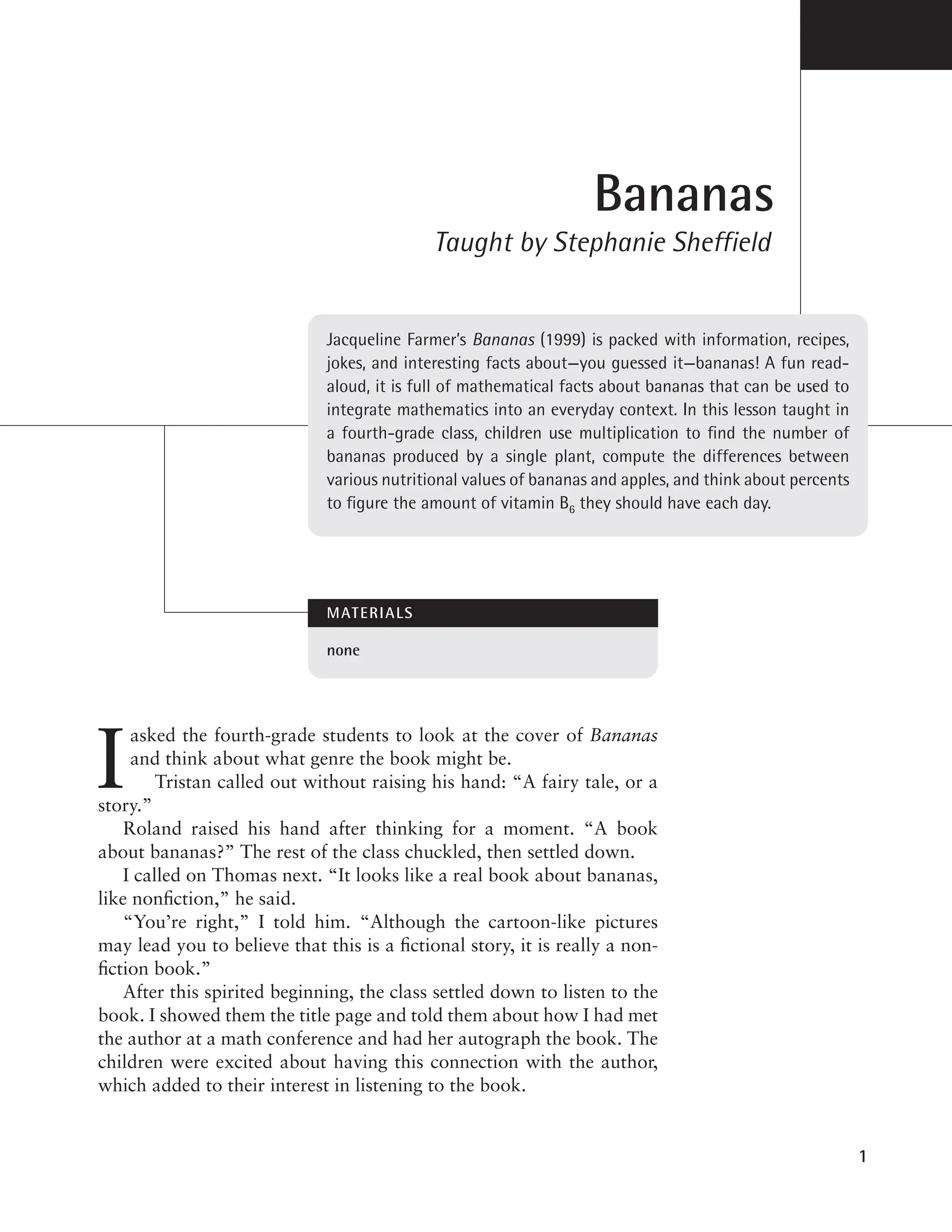 Math And Nonfiction Grades 35 Stephanie Sheffield Kathleen Gallagher | PDF