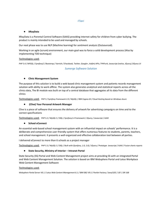 Hatem Nada CV | PDF | Web Development | Internet