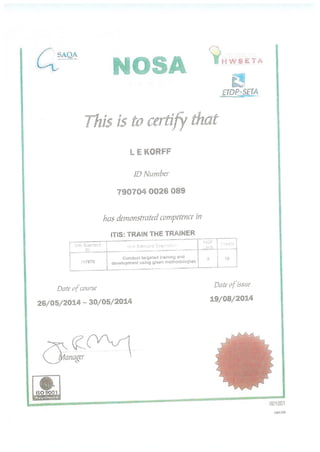 LOUISA KORFF CV 02 OCTOBER 16 | PDF