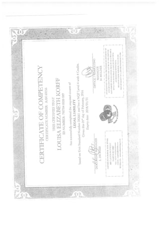 LOUISA KORFF CV 02 OCTOBER 16 | PDF