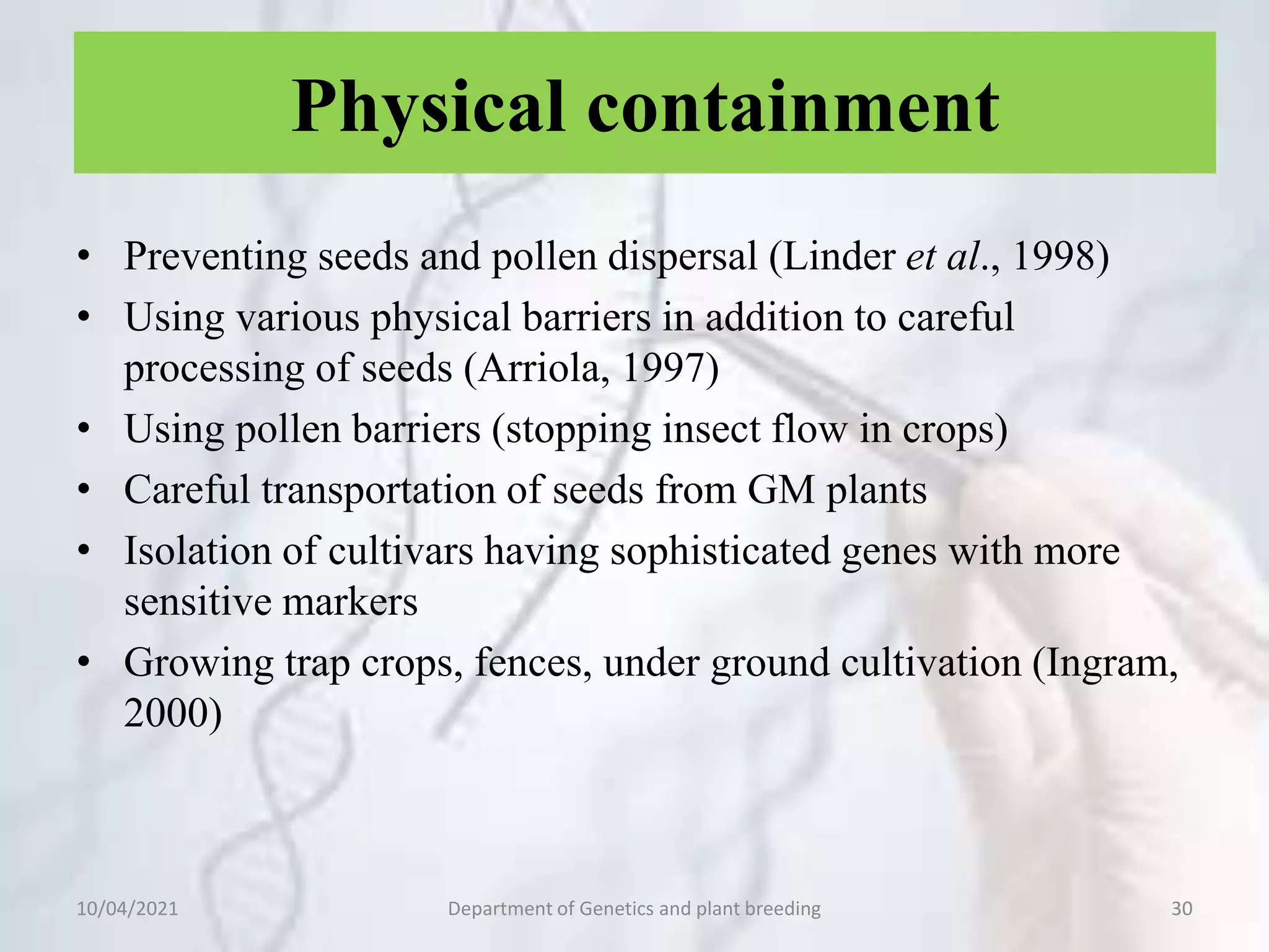 Genetic pollution | PPTX