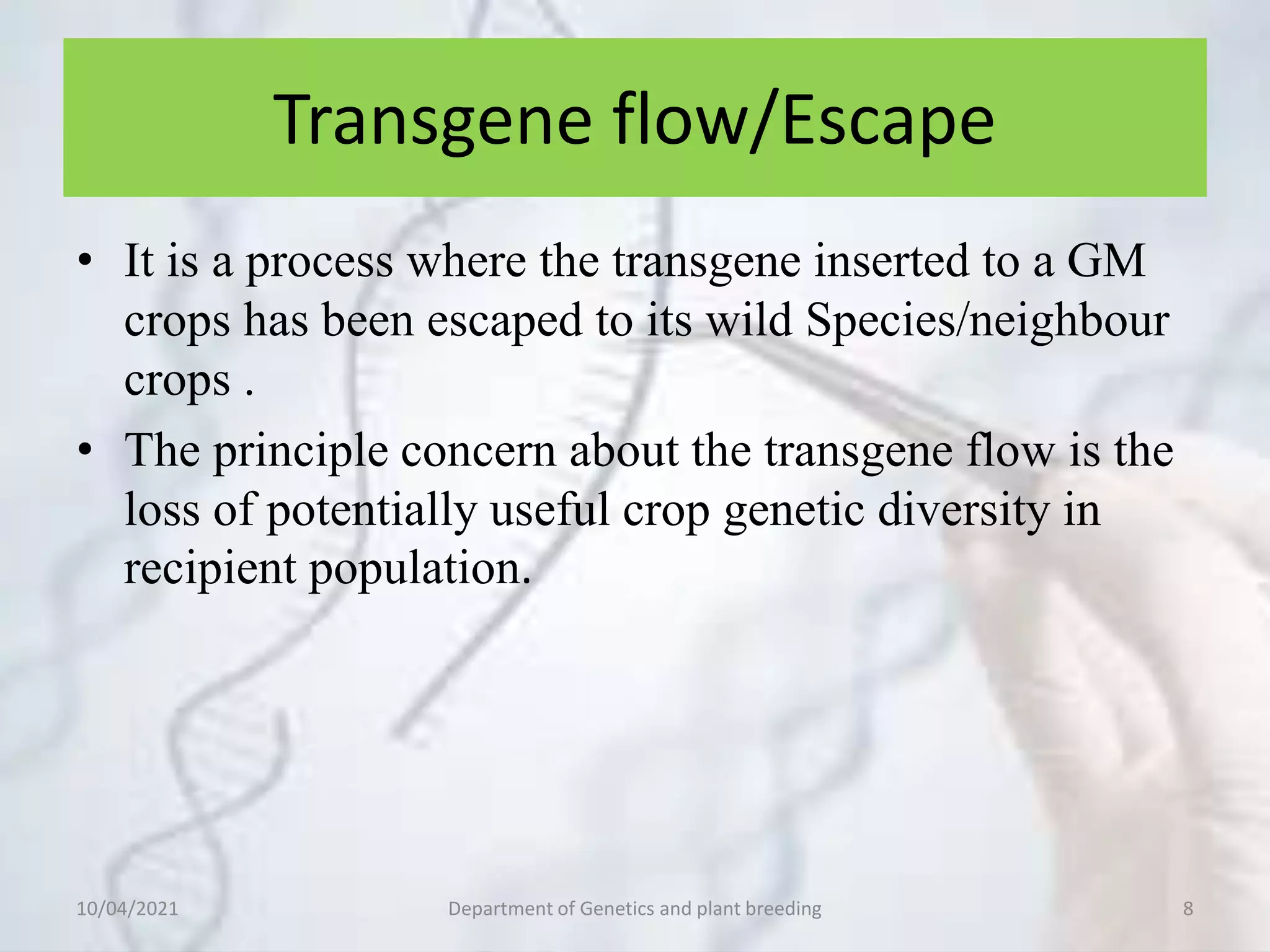 Genetic pollution | PPTX