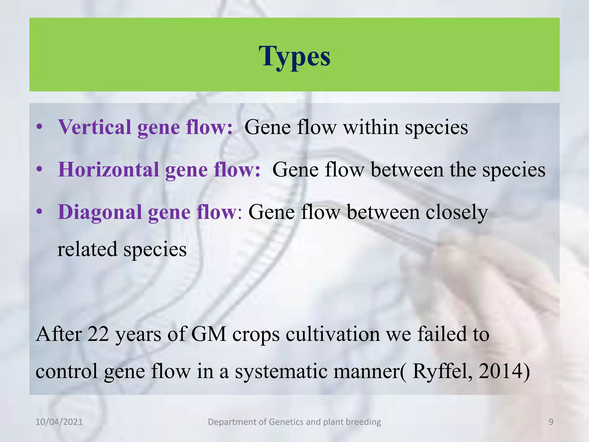 Genetic pollution | PPTX