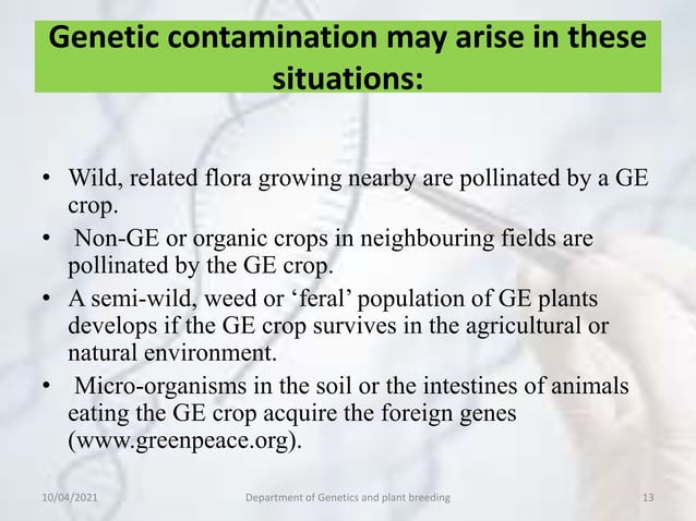 Genetic pollution | PPTX