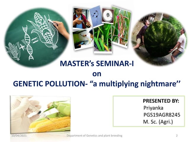 Genetic pollution | PPTX