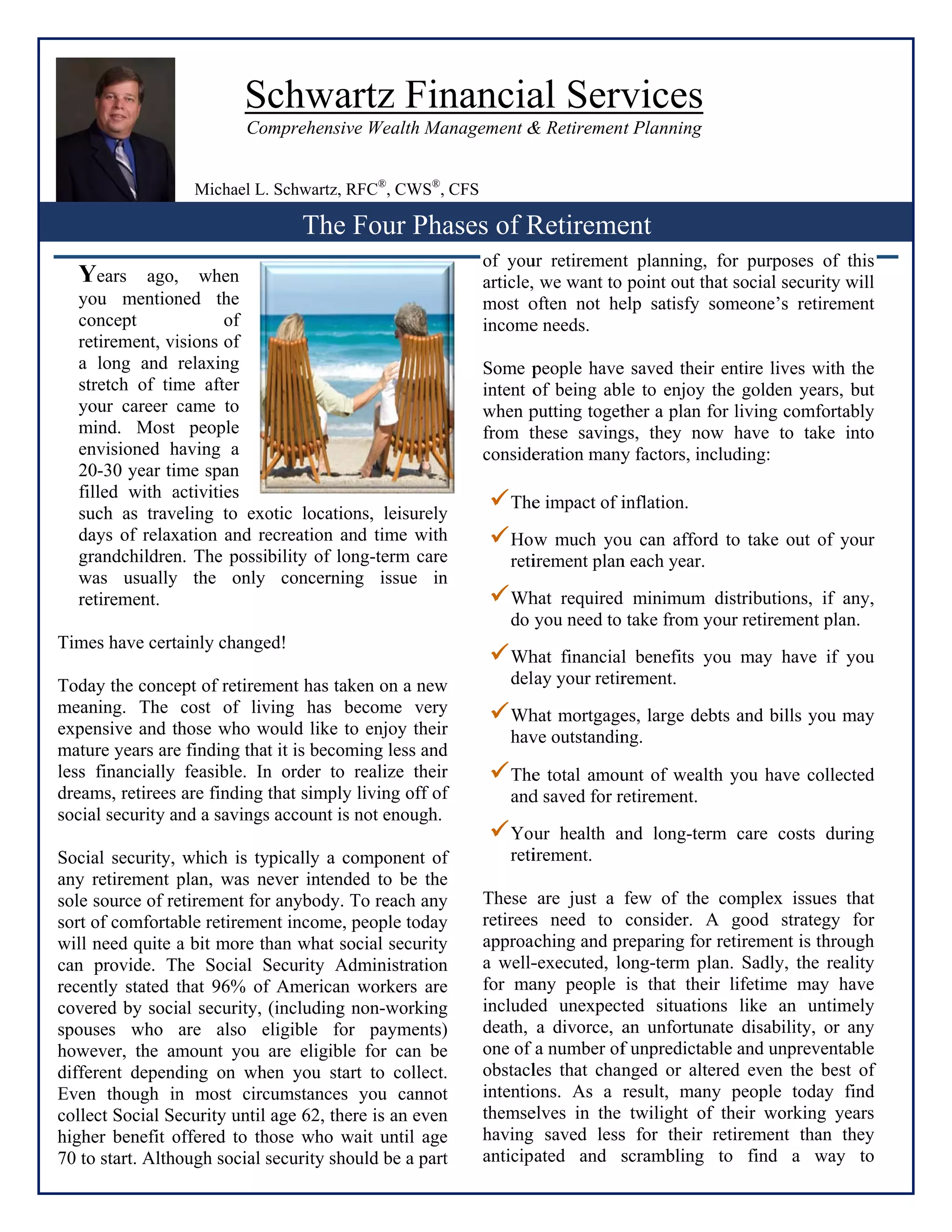 Four Phases of Retirement | PDF