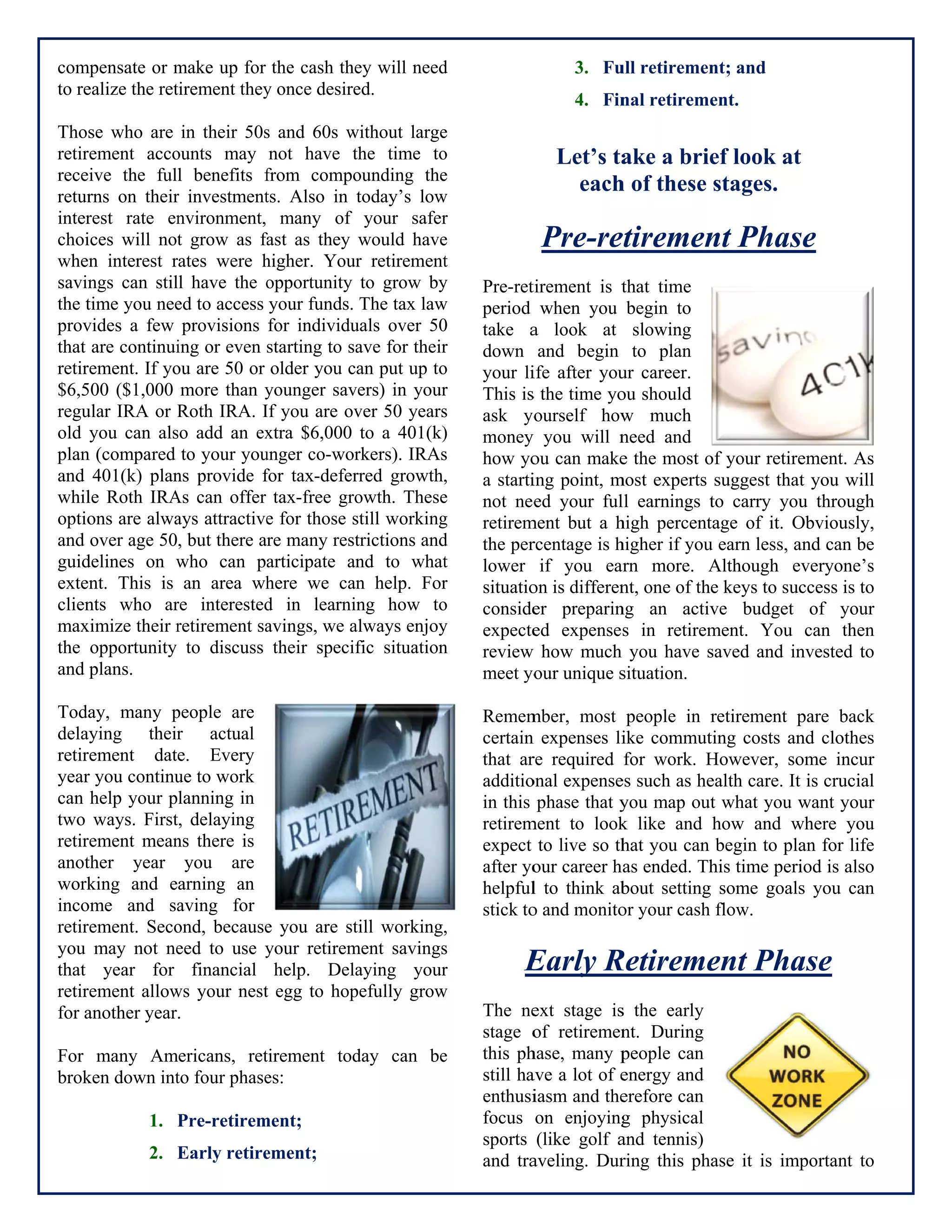 Four Phases of Retirement | PDF