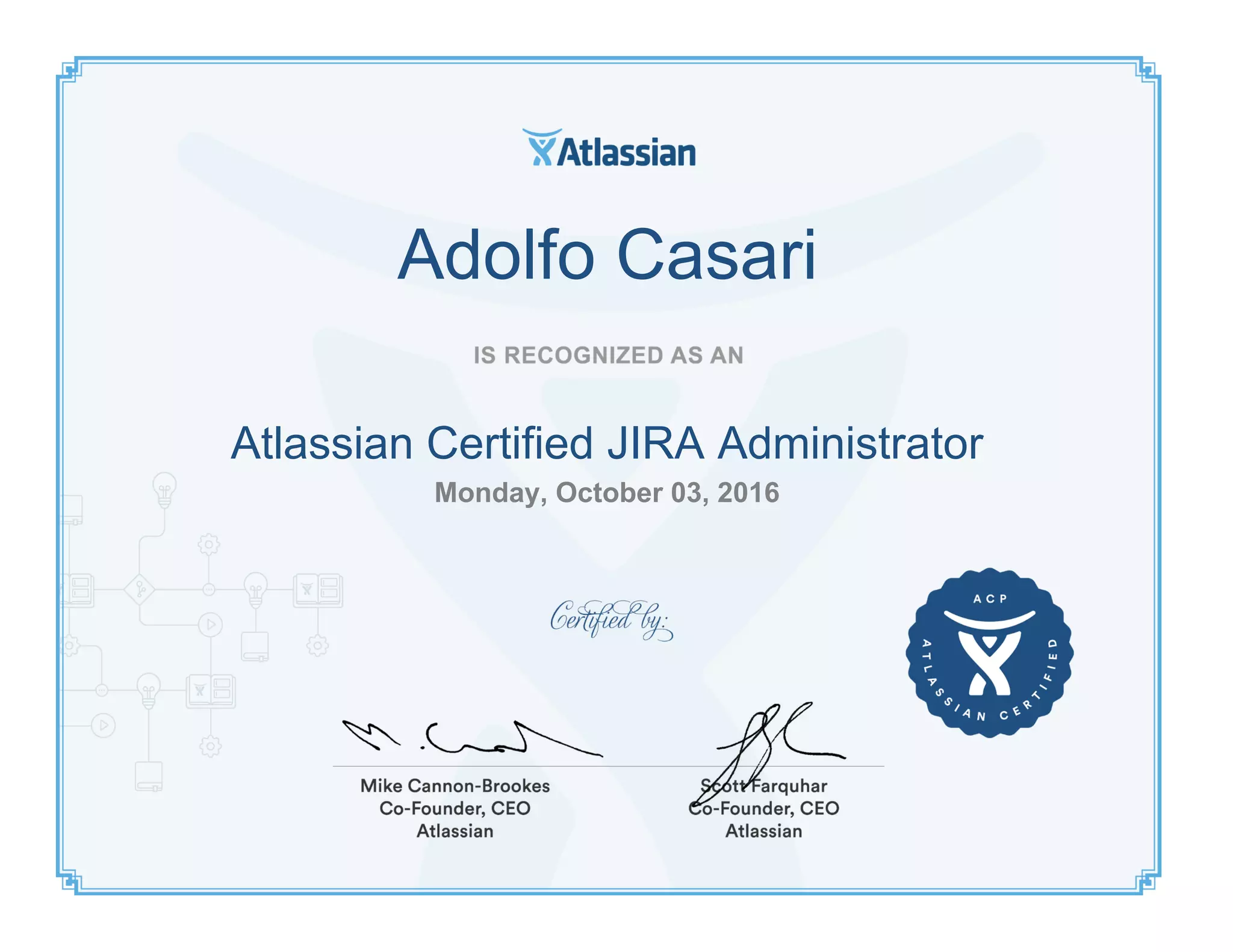 Atlassian Certified JIRA Administrator | PPT