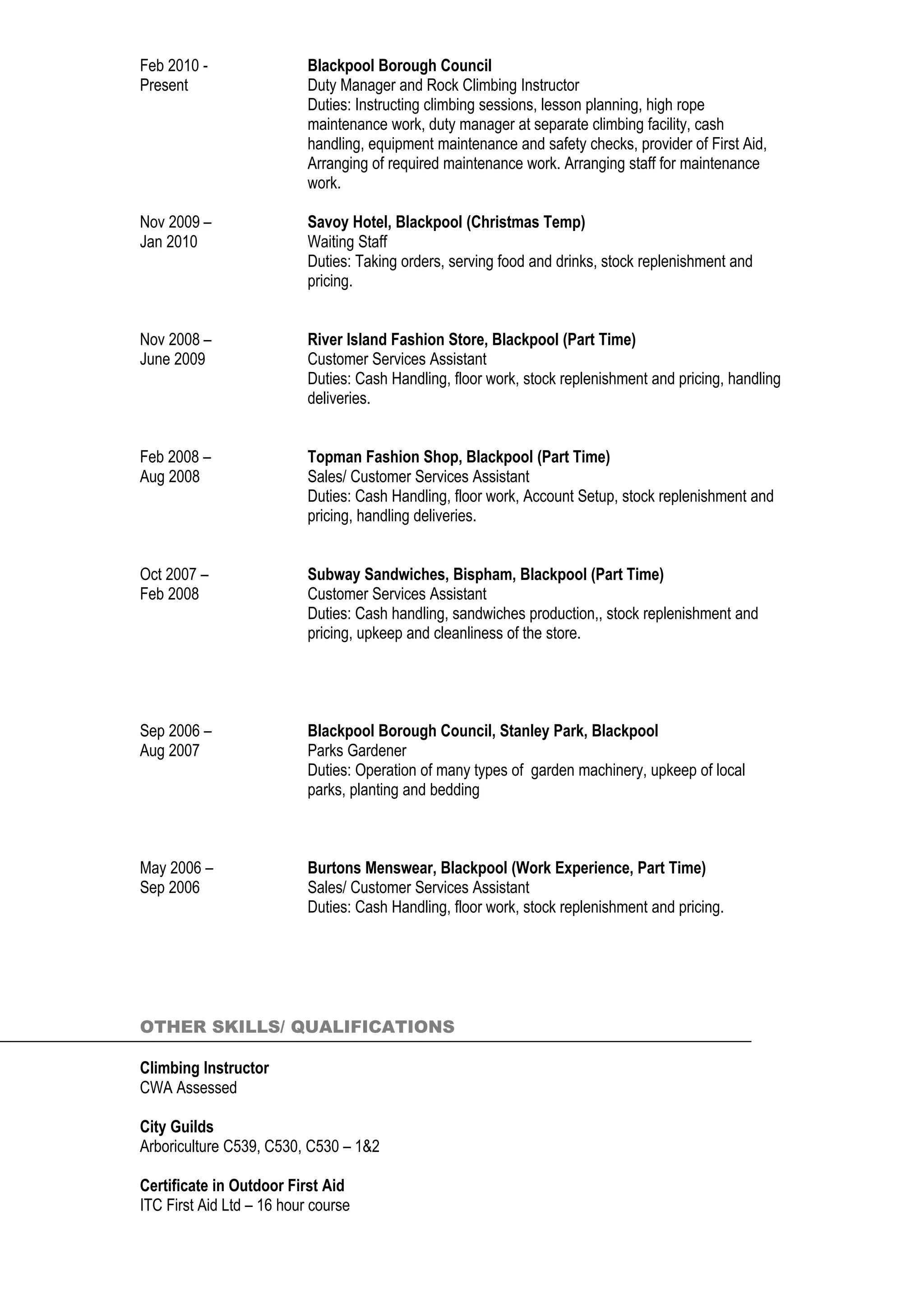 Martin Dunderdale CV. 3 | DOC