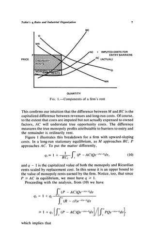 Tobin's q and Industrial Organization | PDF