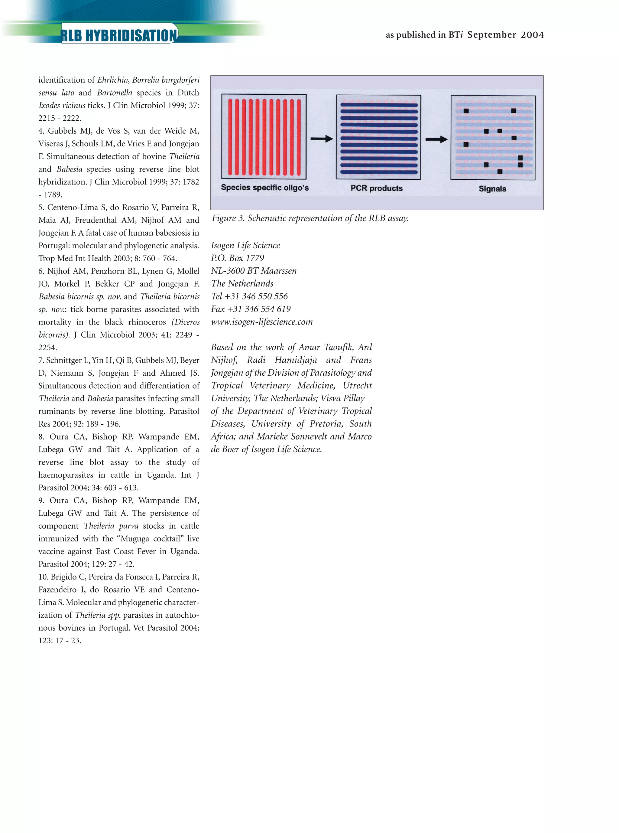 reverse-line-blot-hybridisation-in-the-detection-of-tick-borne-diseases ...