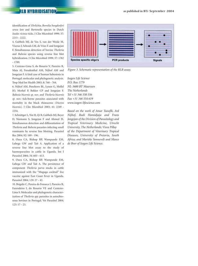 reverse-line-blot-hybridisation-in-the-detection-of-tick-borne-diseases ...