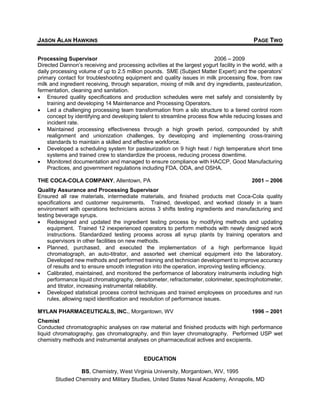 Jason Hawkins - Resume | PDF