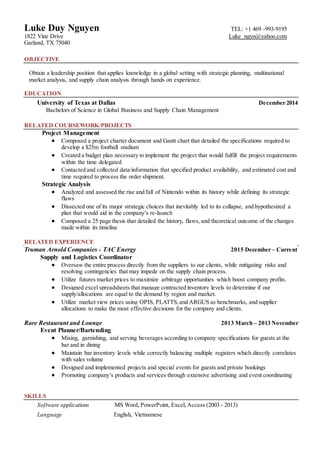 HOUSTON RESUME | DOCX