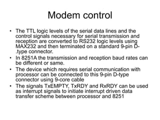 8251 universal synchronous asynchronous receiver transmitter | PPT