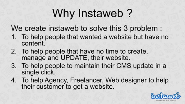 Instaweb Company Profile | PPT